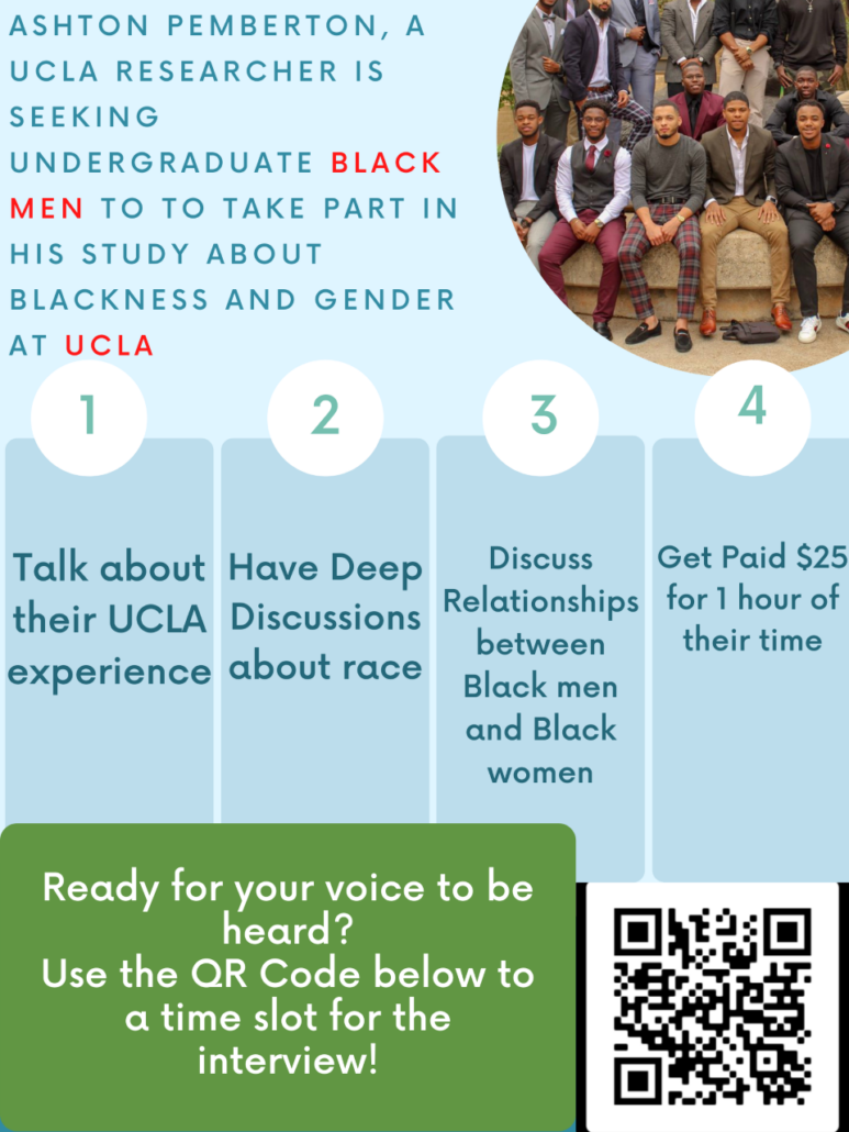 Opportunity for Undergraduate Black Men to Take Part in a Race & Gender ...